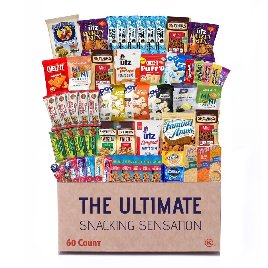 Buy our 60 count snack box variety pack care package at ...