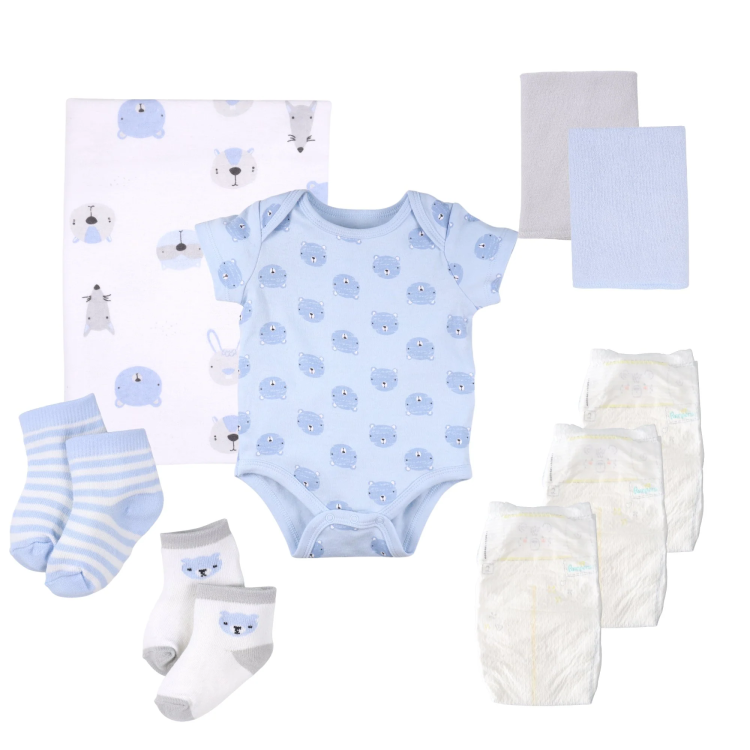 Buy our baby boy layette bouquet at broadwaybasketeers.com