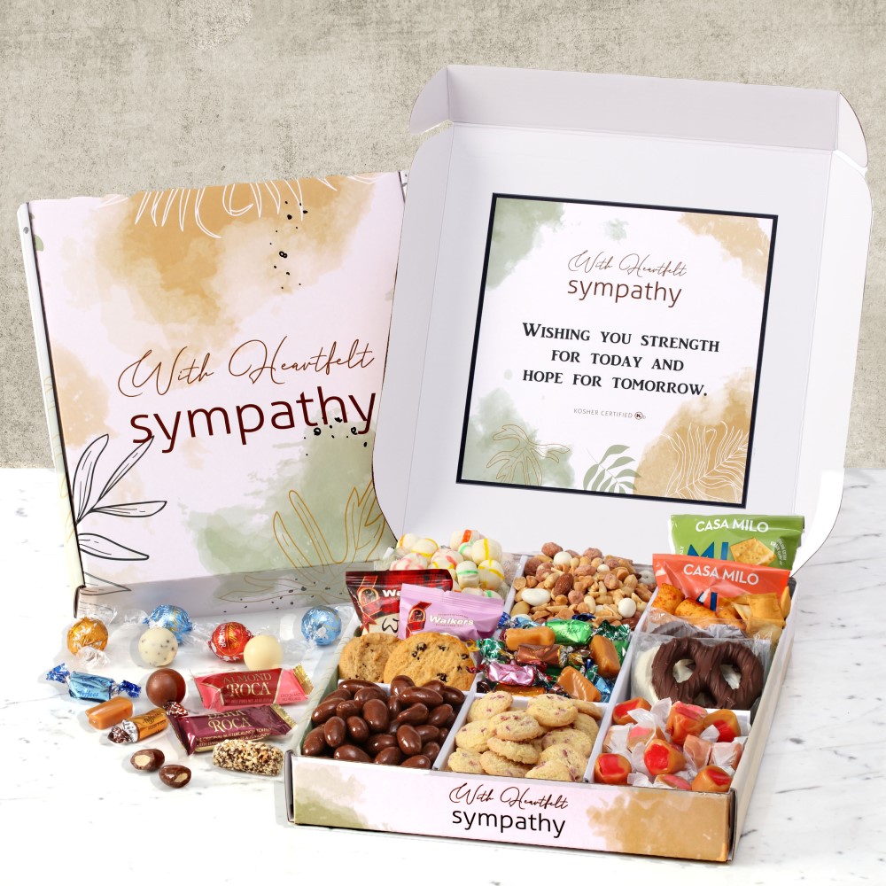 Buy our with sympathy sectional gift box at broadwaybasketeers.com