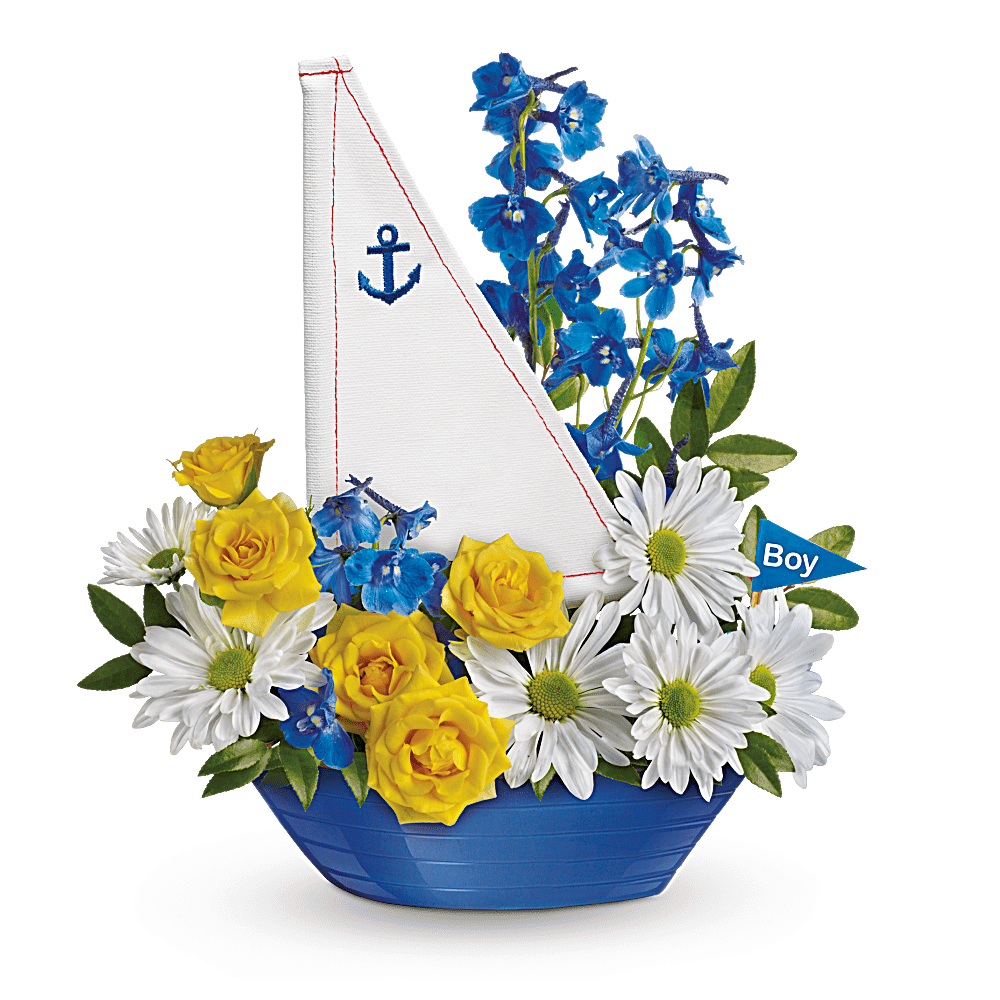 Buy our ahoy, it's a boy bouquet at broadwaybasketeers.com