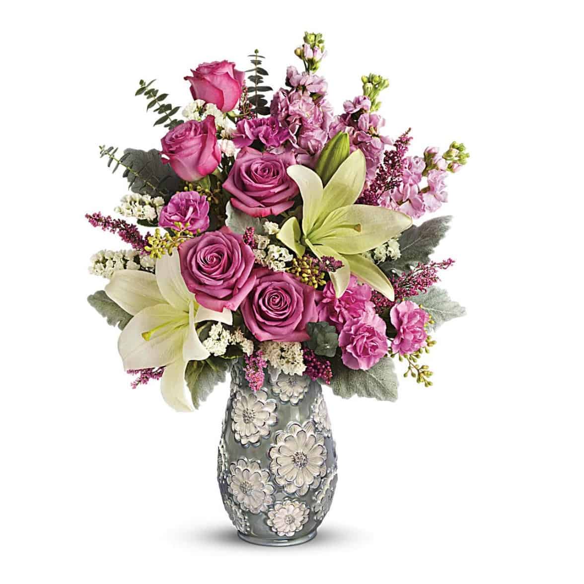 Buy our blooming spring bouquet at broadwaybasketeers.com