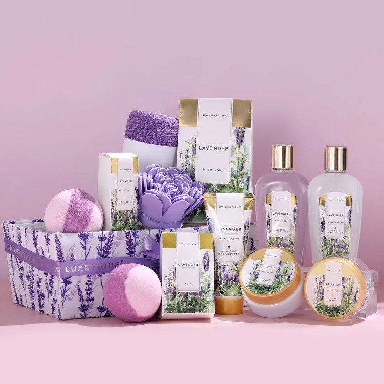 Buy our lavender bath & body spa basket gift set at broadwaybasketeers.com