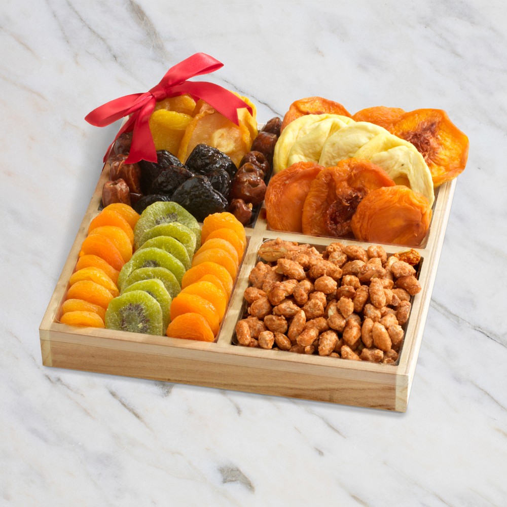 Buy our premium dried fruit assortment at broadwaybasketeers.com