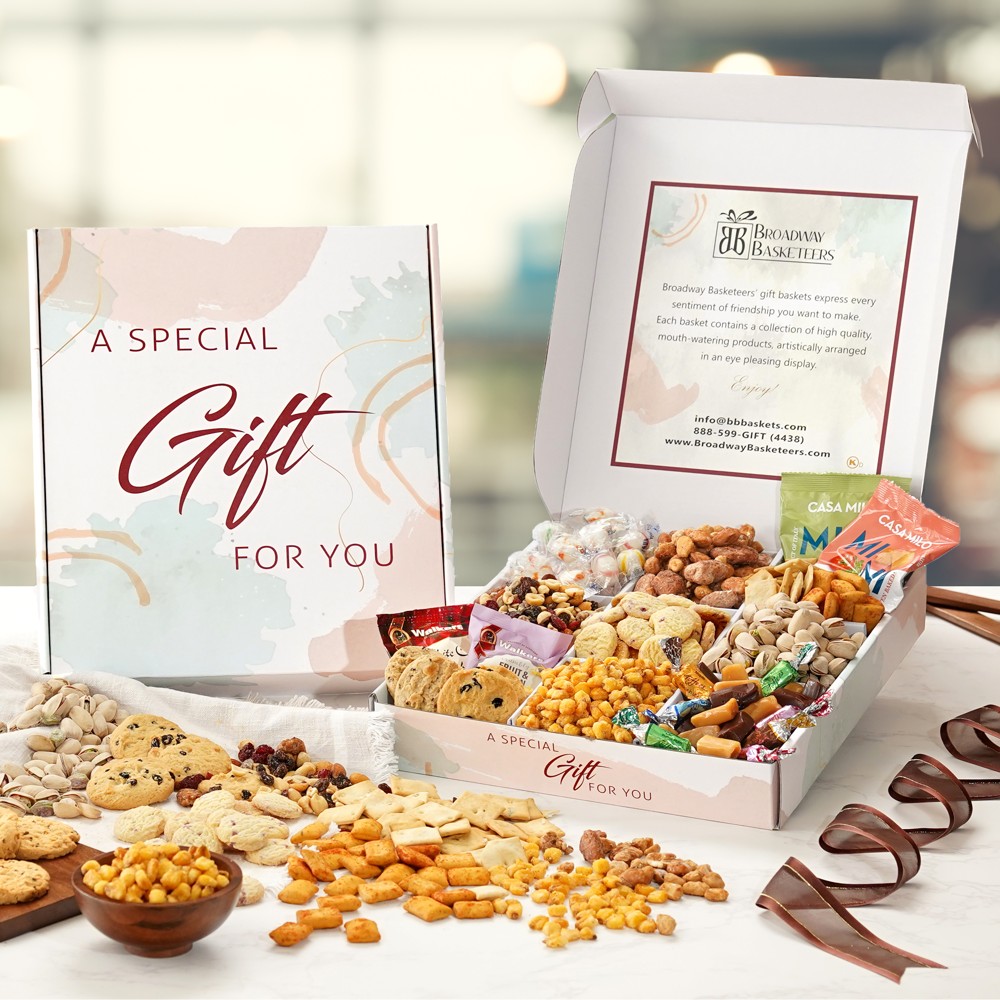 Buy our sectional gift box at broadwaybasketeers.com