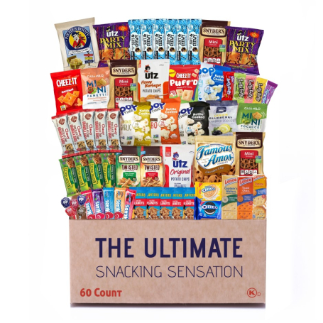 Buy our 60 count snack box variety pack care package at ...