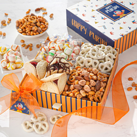 Buy our fun filled purim gift box at broadwaybasketeers.com
